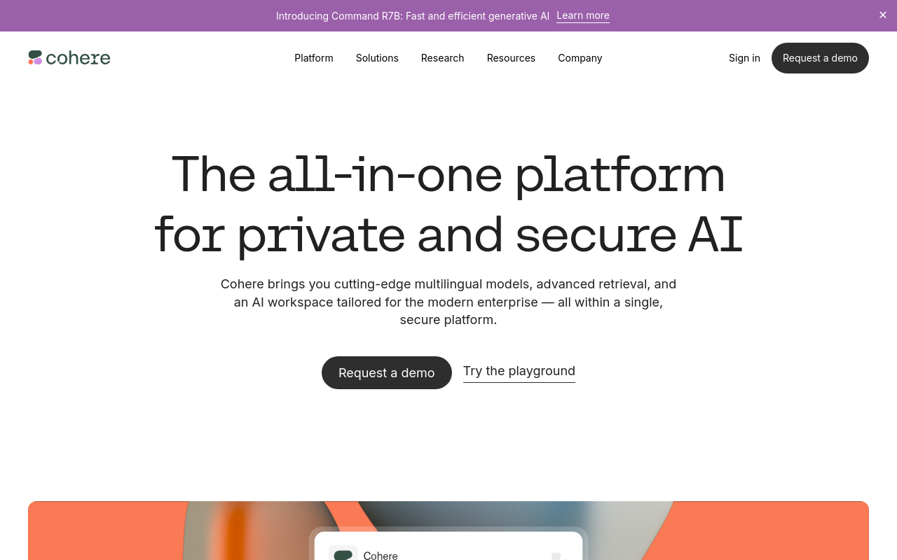 Cohere - AI导航 - 猫目