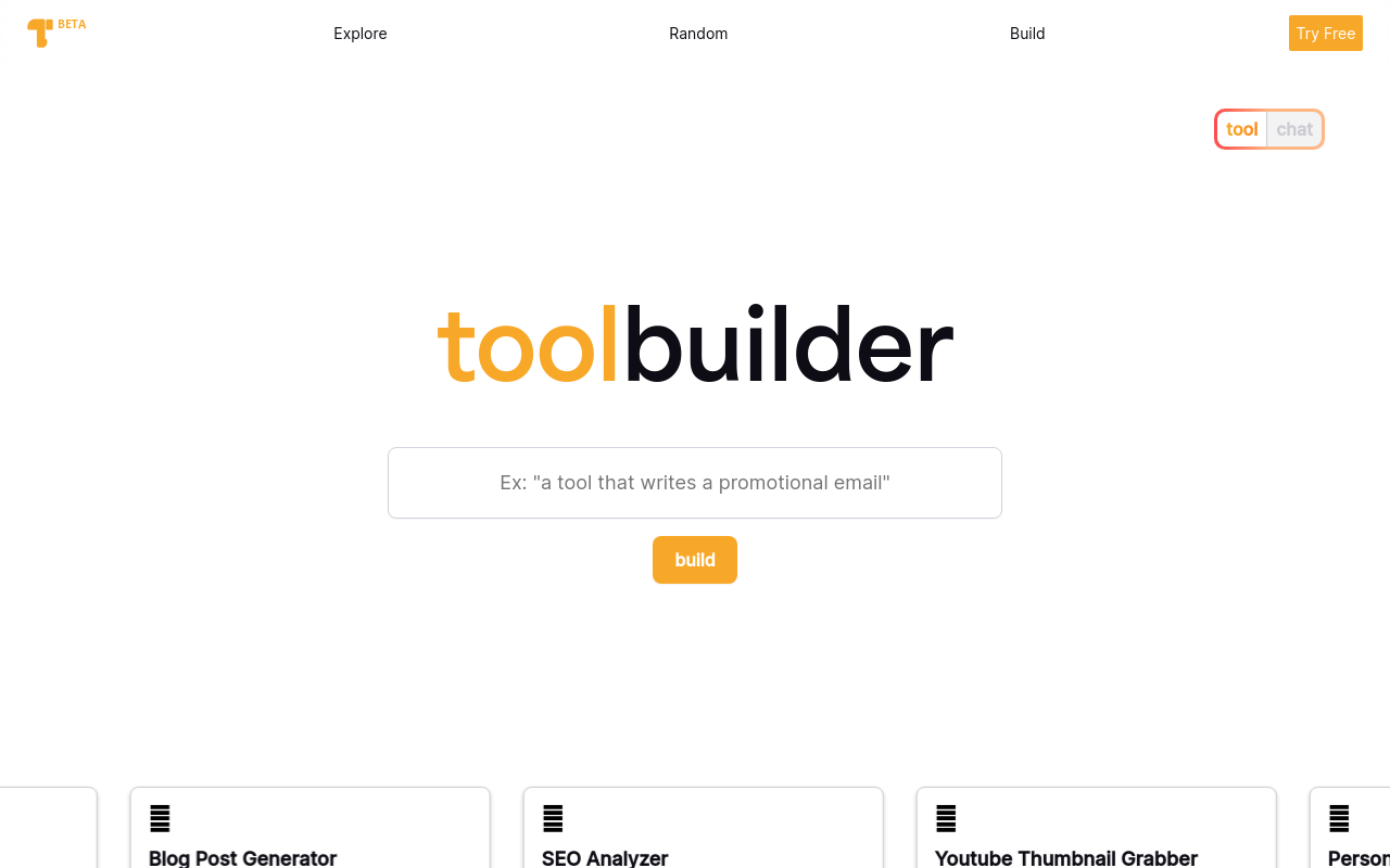 Toolbuilder - AI导航 - 猫目