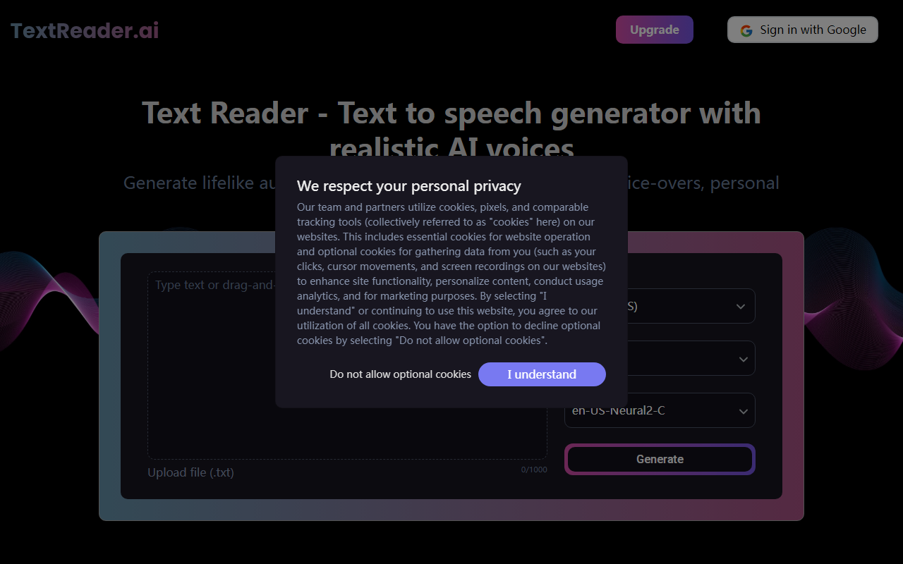 Text Reader AI - AI导航 - 猫目