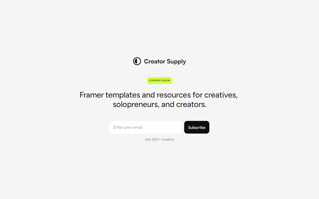 Creator Supply - AI导航 - 猫目