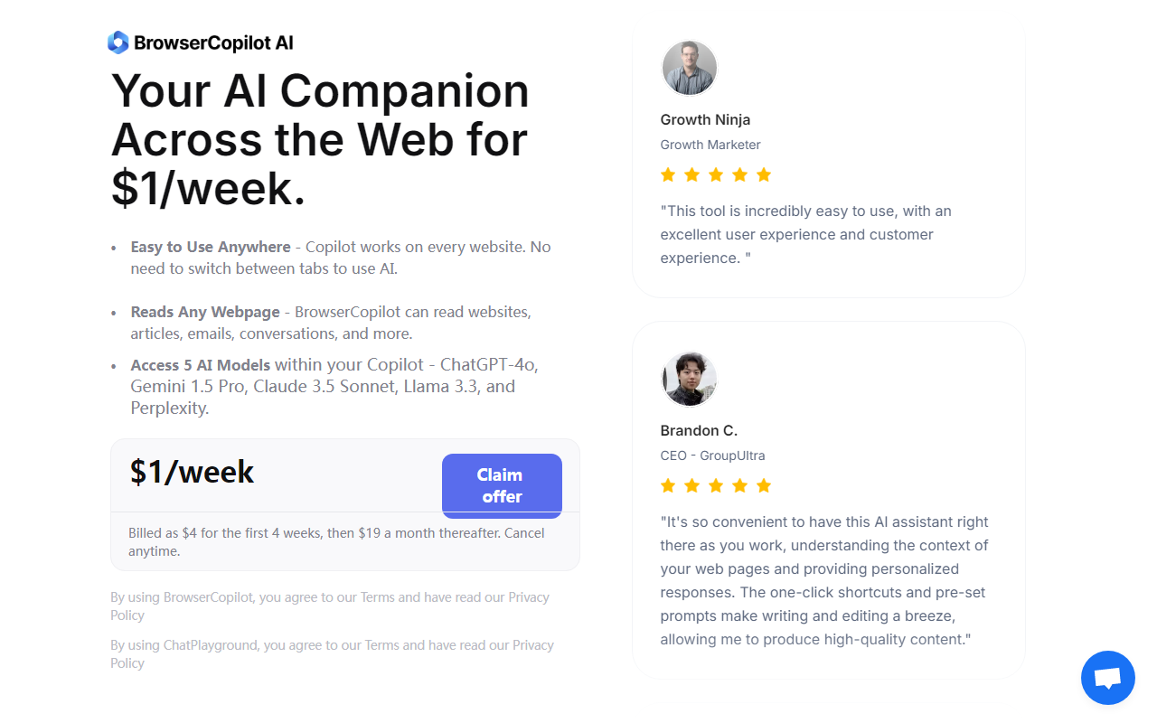BrowserCopilot AI - AI导航 - 猫目