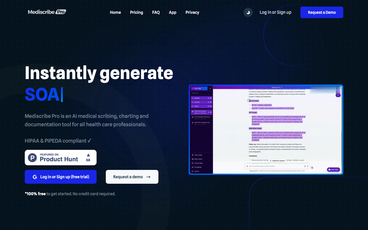 Mediscribe Pro - AI导航 - 猫目