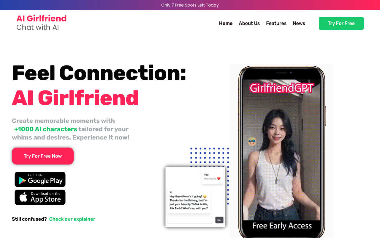 AI Girlfriend - The Perfect Virtual GF - AI导航 - 猫目