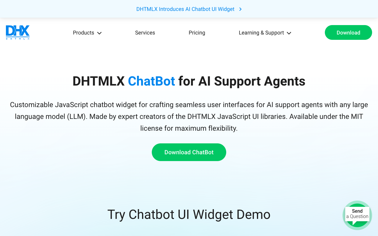 DHTMLX Chatbot - AI导航 - 猫目