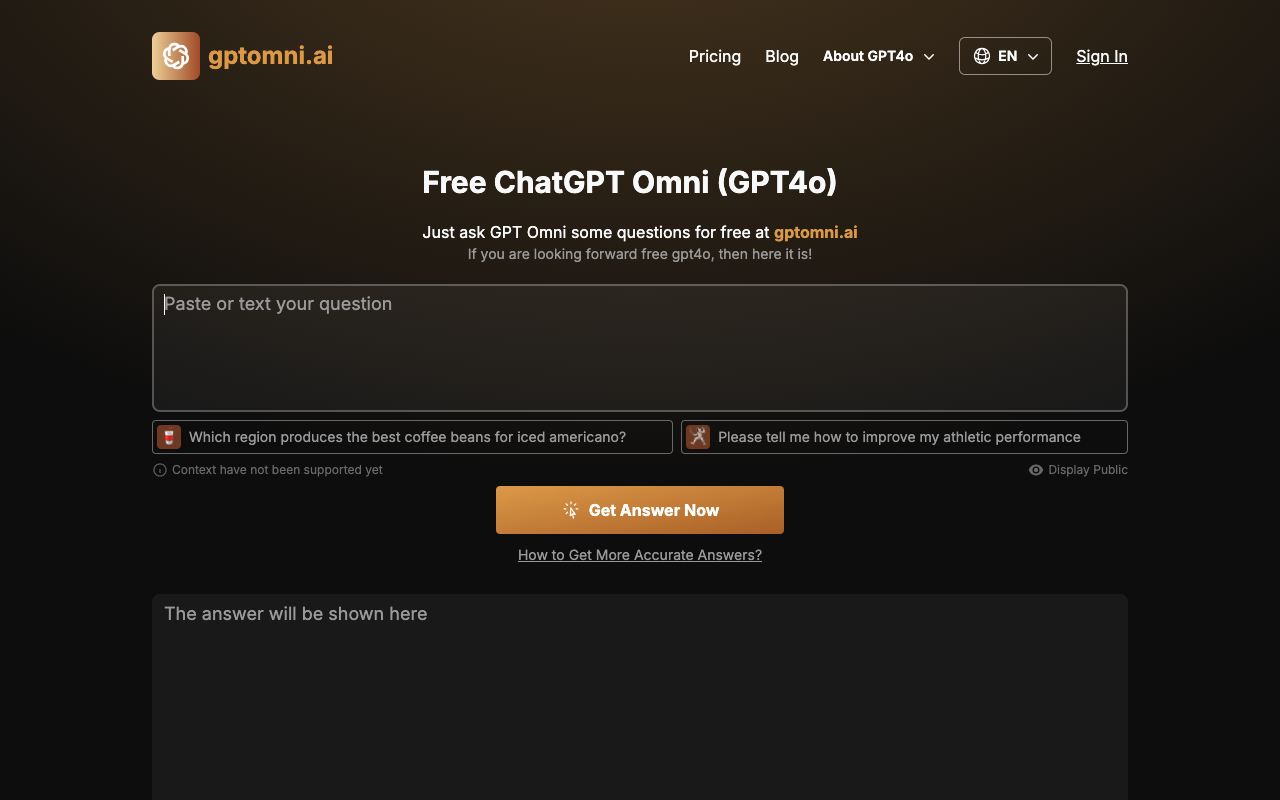 Free ChatGPT Omni - AI导航 - 猫目