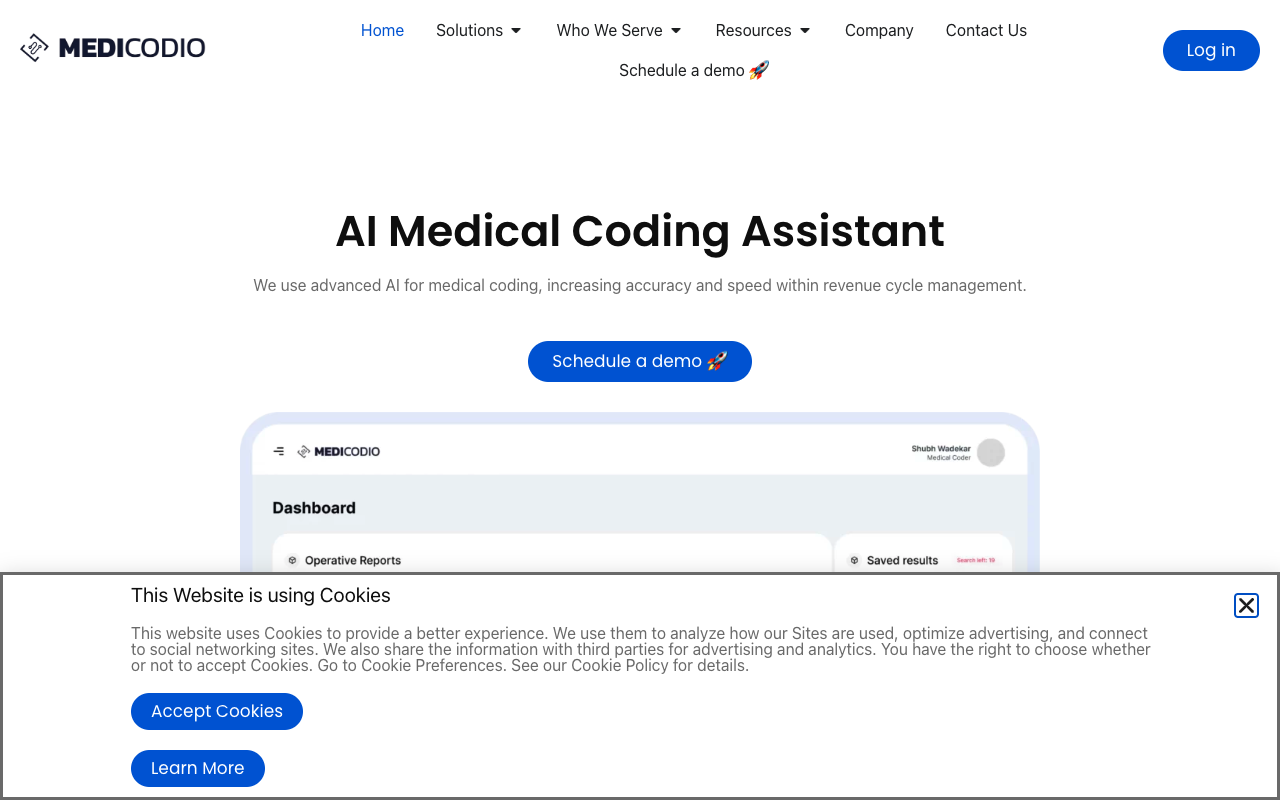 CODIO, AI-powered medical coding tool - AI导航 - 猫目