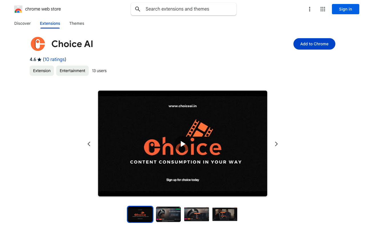 Choice Extension - AI导航 - 猫目