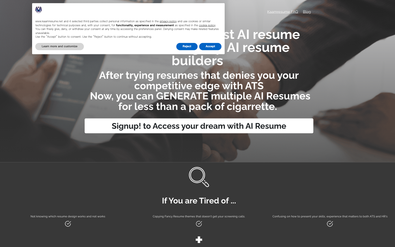 KAAMRESUME - AI导航 - 猫目