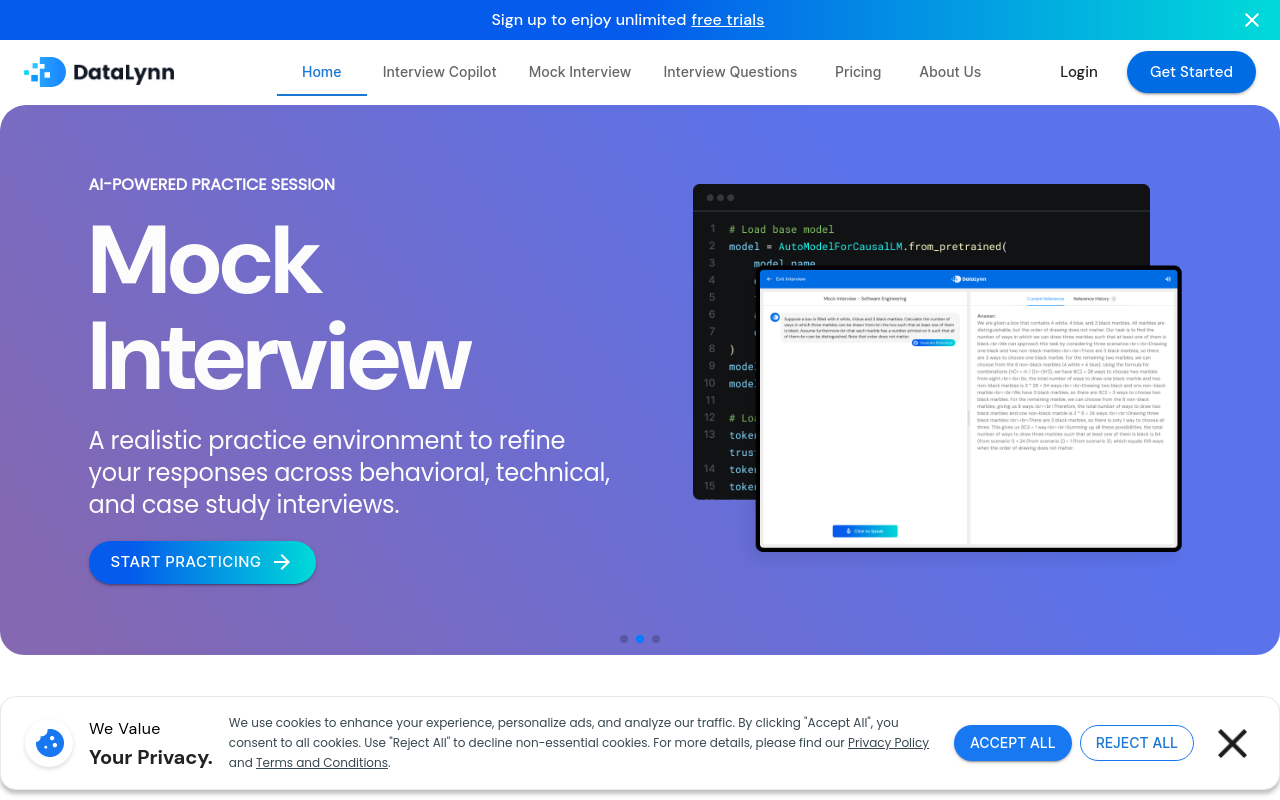 DataLynn AI Interview Copilot - AI导航 - 猫目
