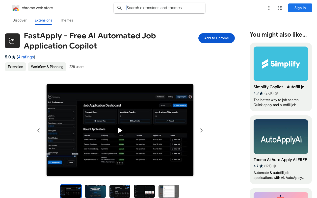 FastApply - Free AI Automated Job Application Copilot - AI导航 - 猫目