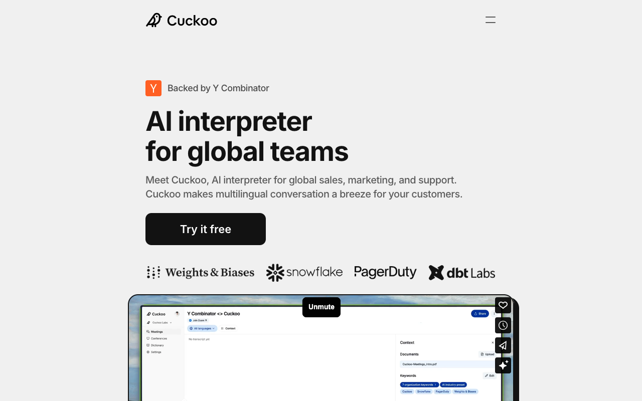 Cuckoo - AI导航 - 猫目