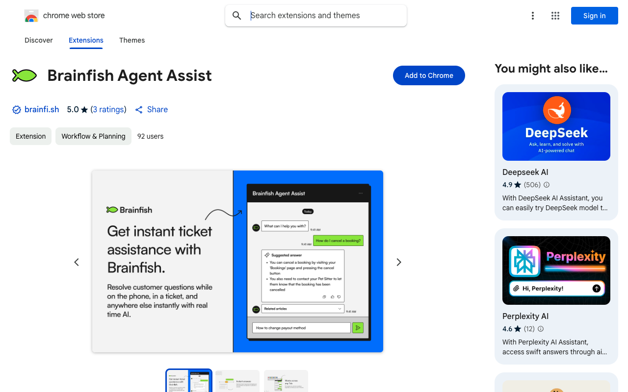 Brainfish Agent Assist - AI导航 - 猫目