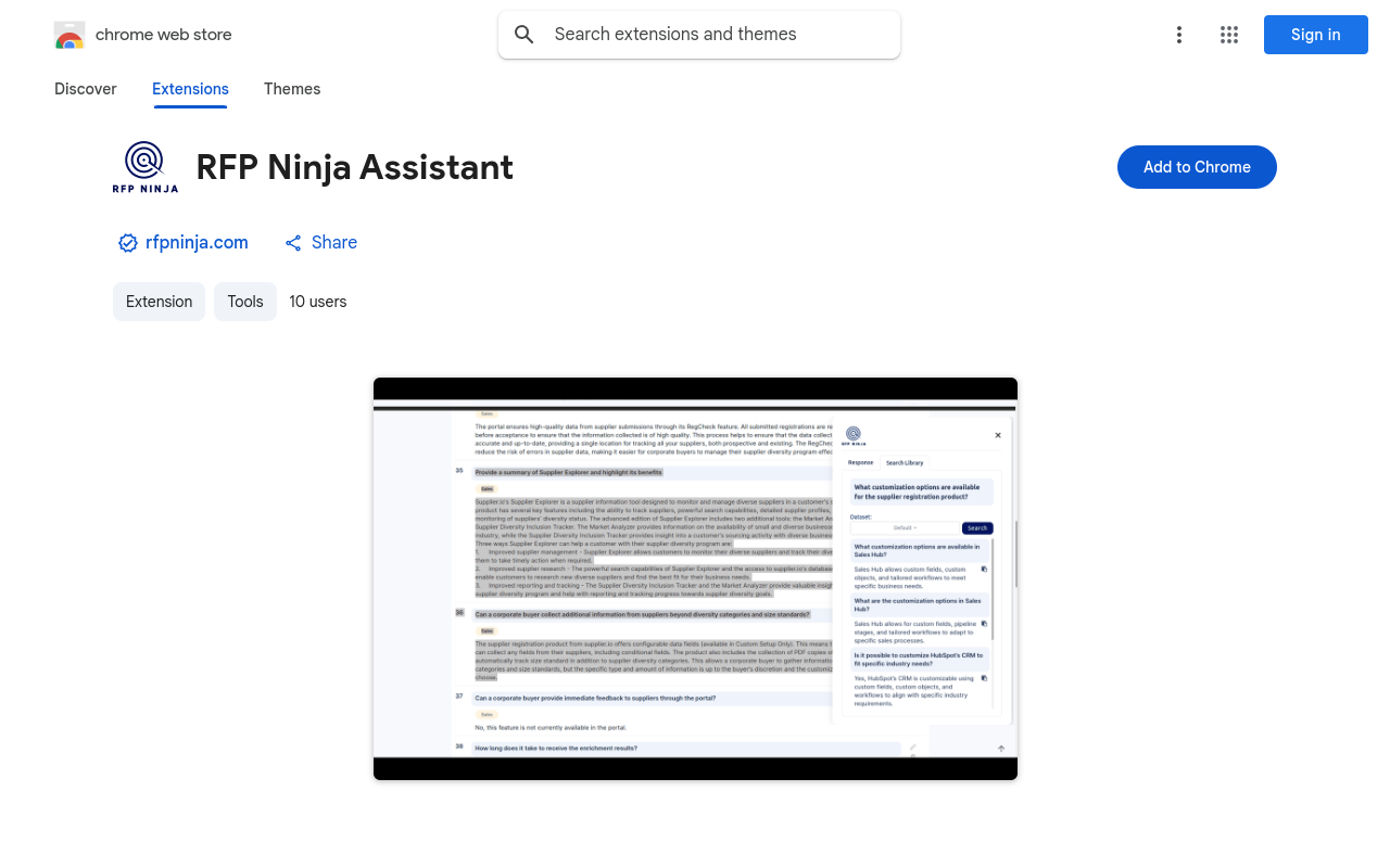RFP Ninja Assistant - AI导航 - 猫目
