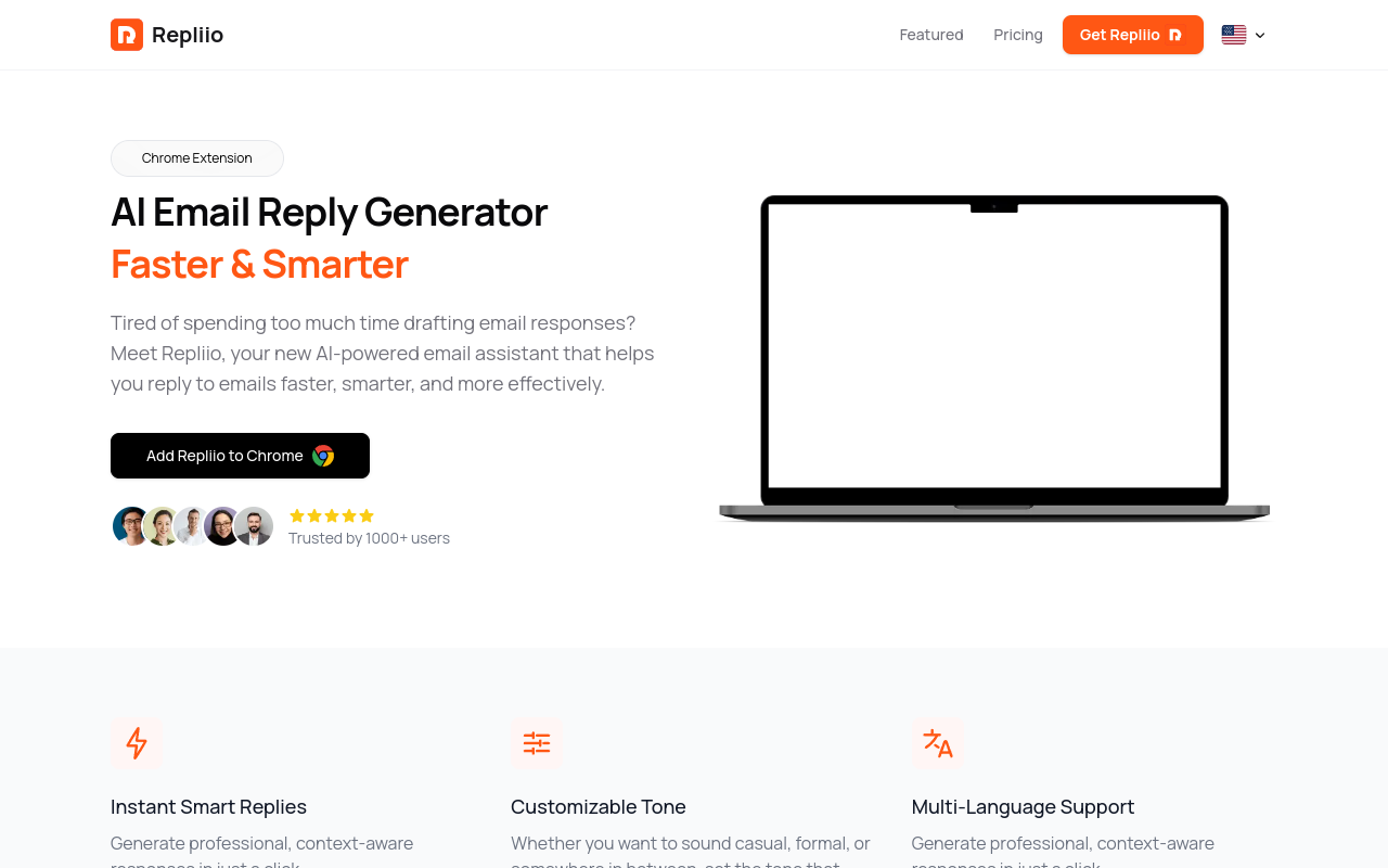 AI Email Reply Generator - Repliio - AI导航 - 猫目