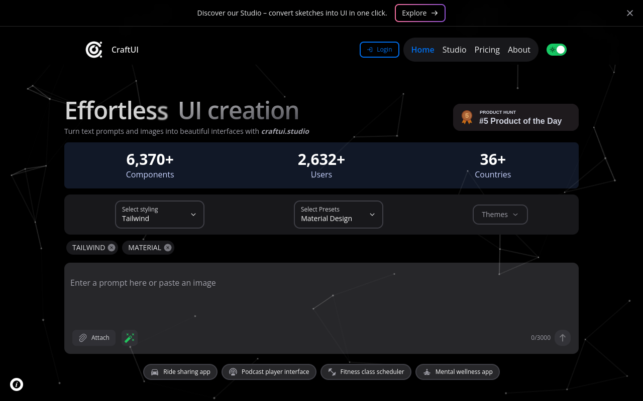 CraftUI - AI导航 - 猫目