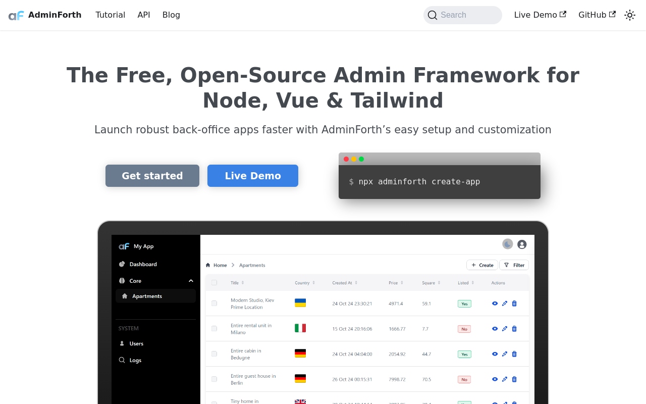 AdminForth - AI导航 - 猫目